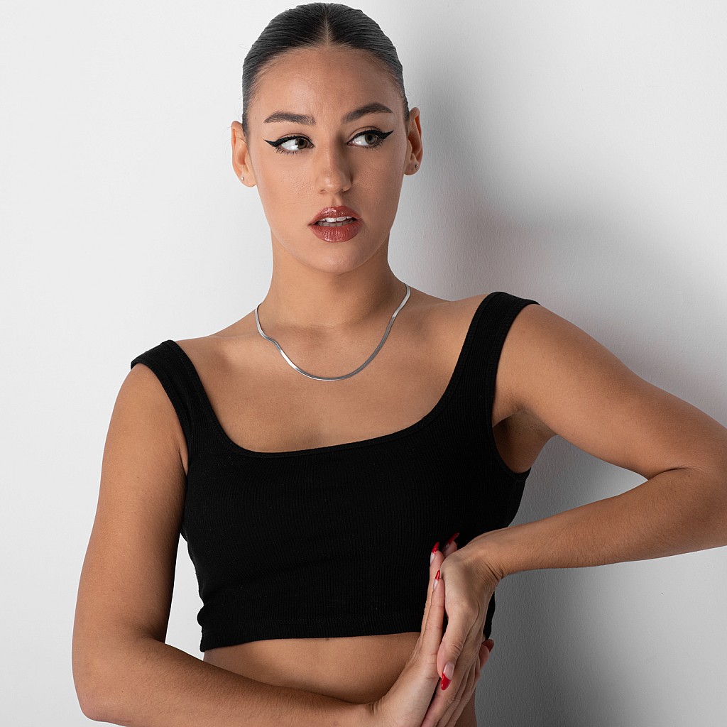 KNIGHT 3MM Silver Neck chain stainless steel 316L